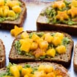 Easy and Delicious Mango Avocado Toast | Carrots & Cookies